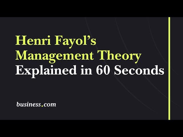 Henri Fayol’s Administrative Management Theory (14 Principles Explained)