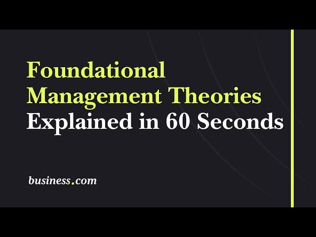 Theoretical Management: Key Theorists & Theories Explained