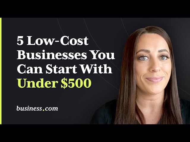 Cheap Business Ideas to Start With $500 or Less